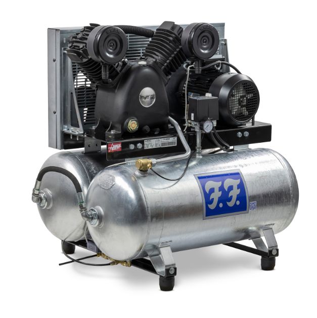 Galvanized twin compressor FF 710/90+90